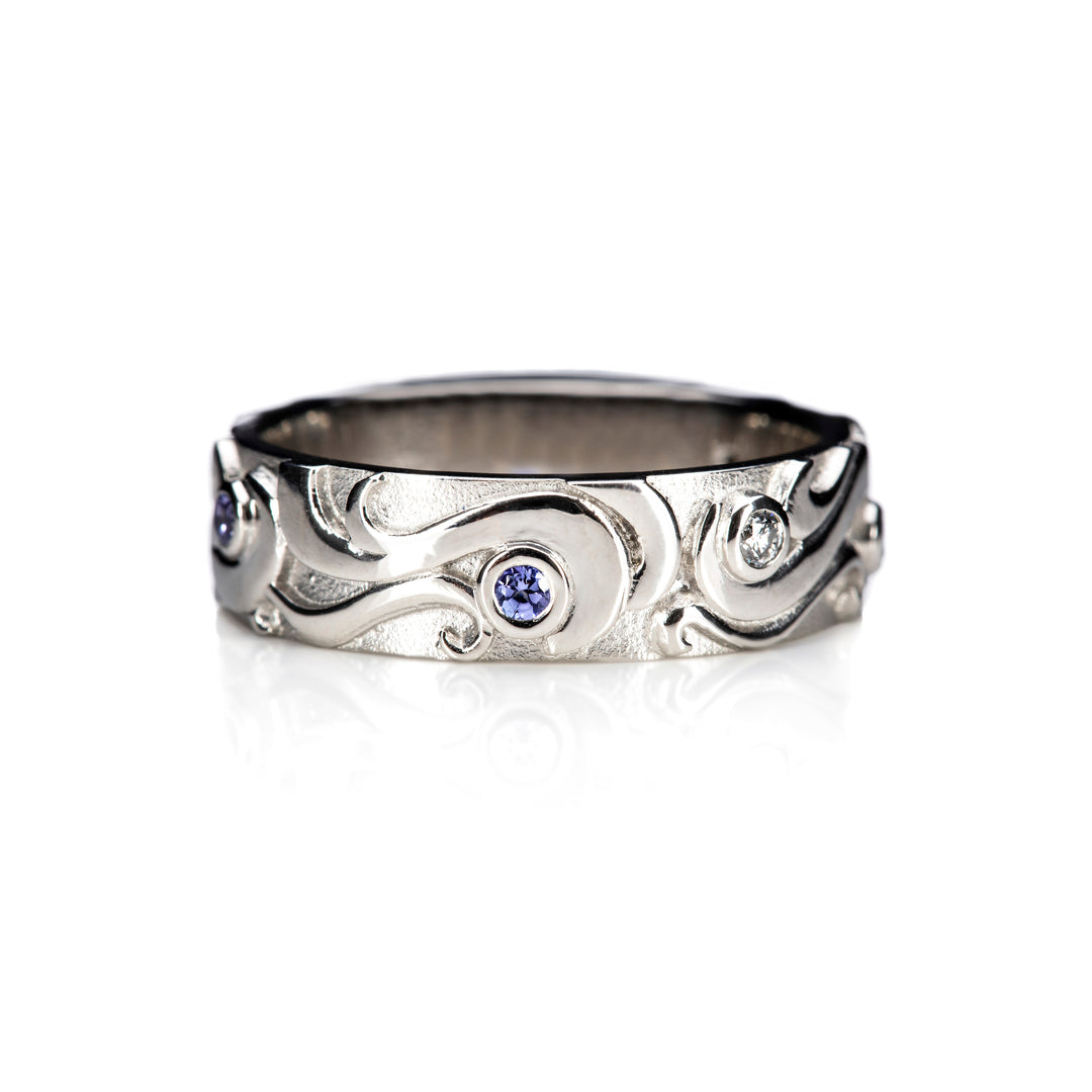 The Starry Night Ring - Platinum 6mm – Marina Kessler Jewelry