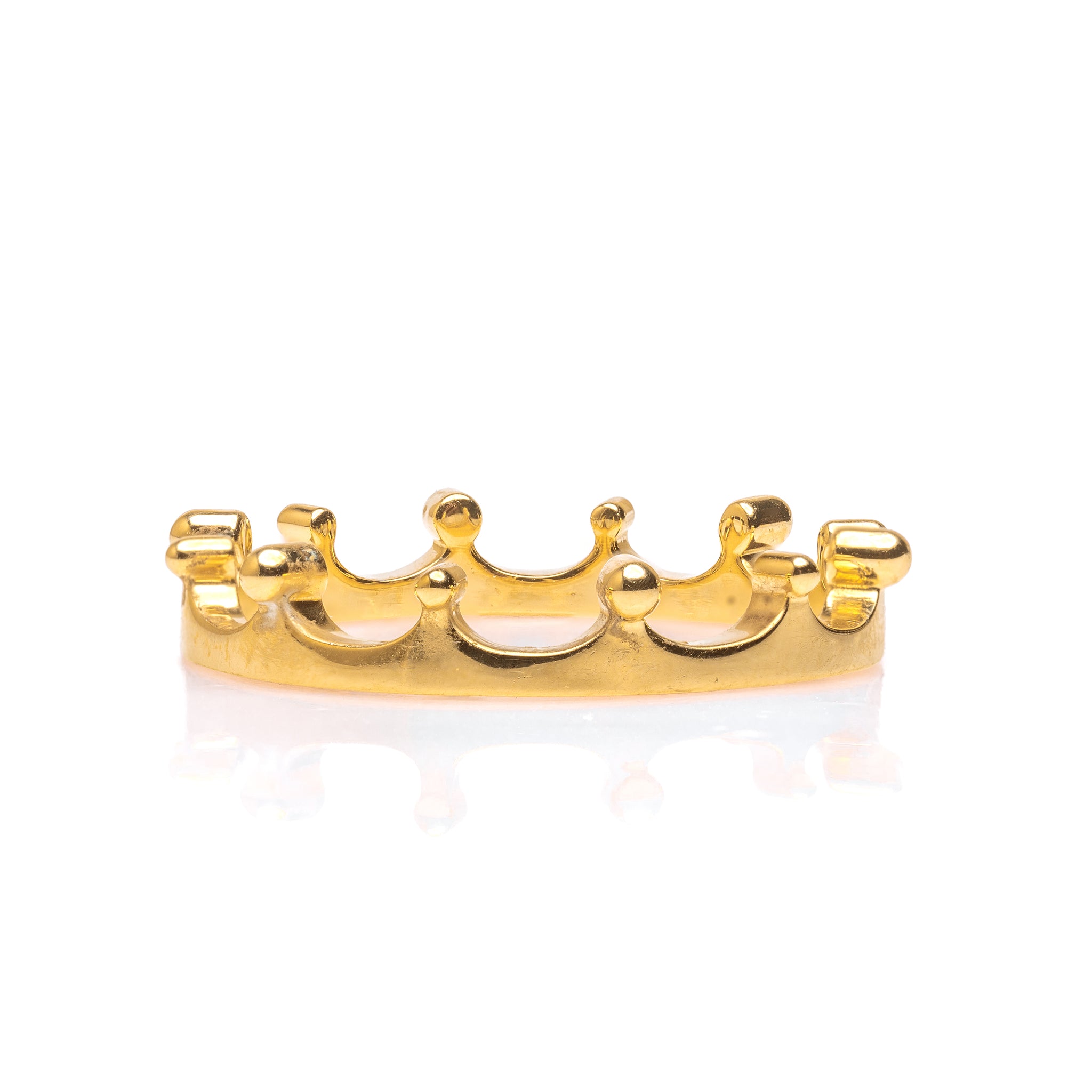 gold queen crown ring